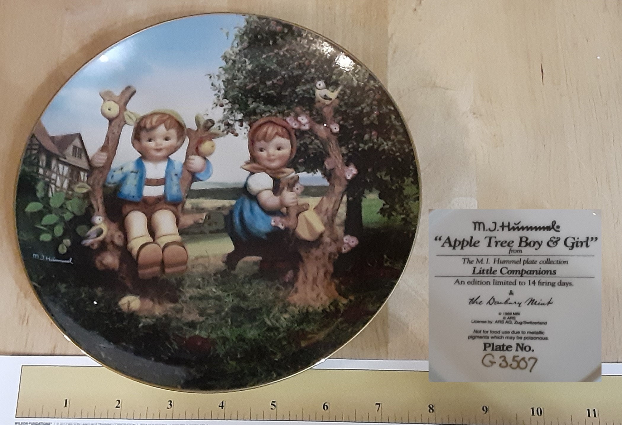 Set of Limited Edition Hummel Plates by Danbury Mint - Etsy