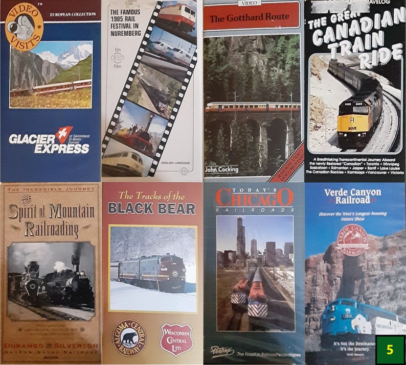 Large Collection of VHS Train Videos - Etsy