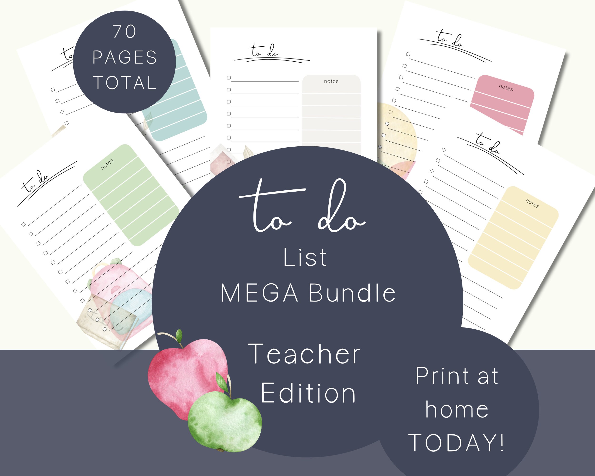 Teacher to Do List Printable to Do List Digital Download - Etsy Australia