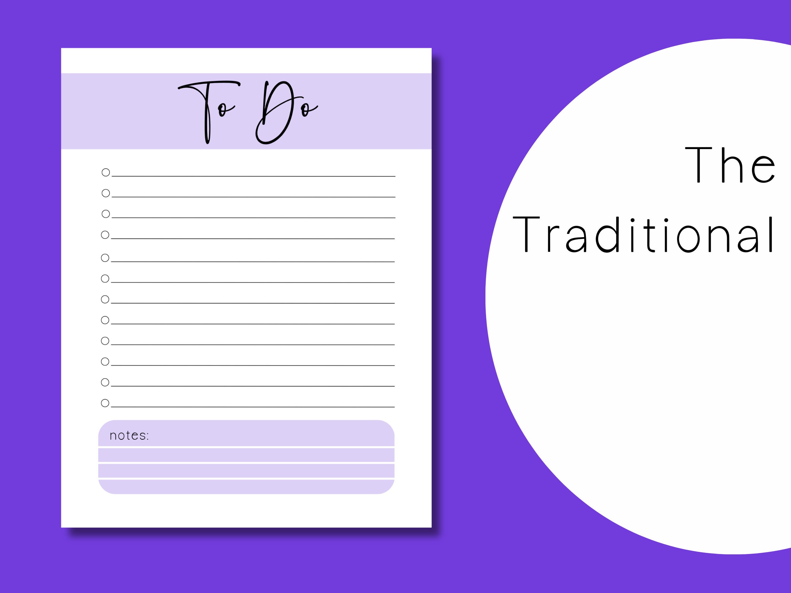 Purple to Do List to Do List Printable to Do List - Etsy Canada