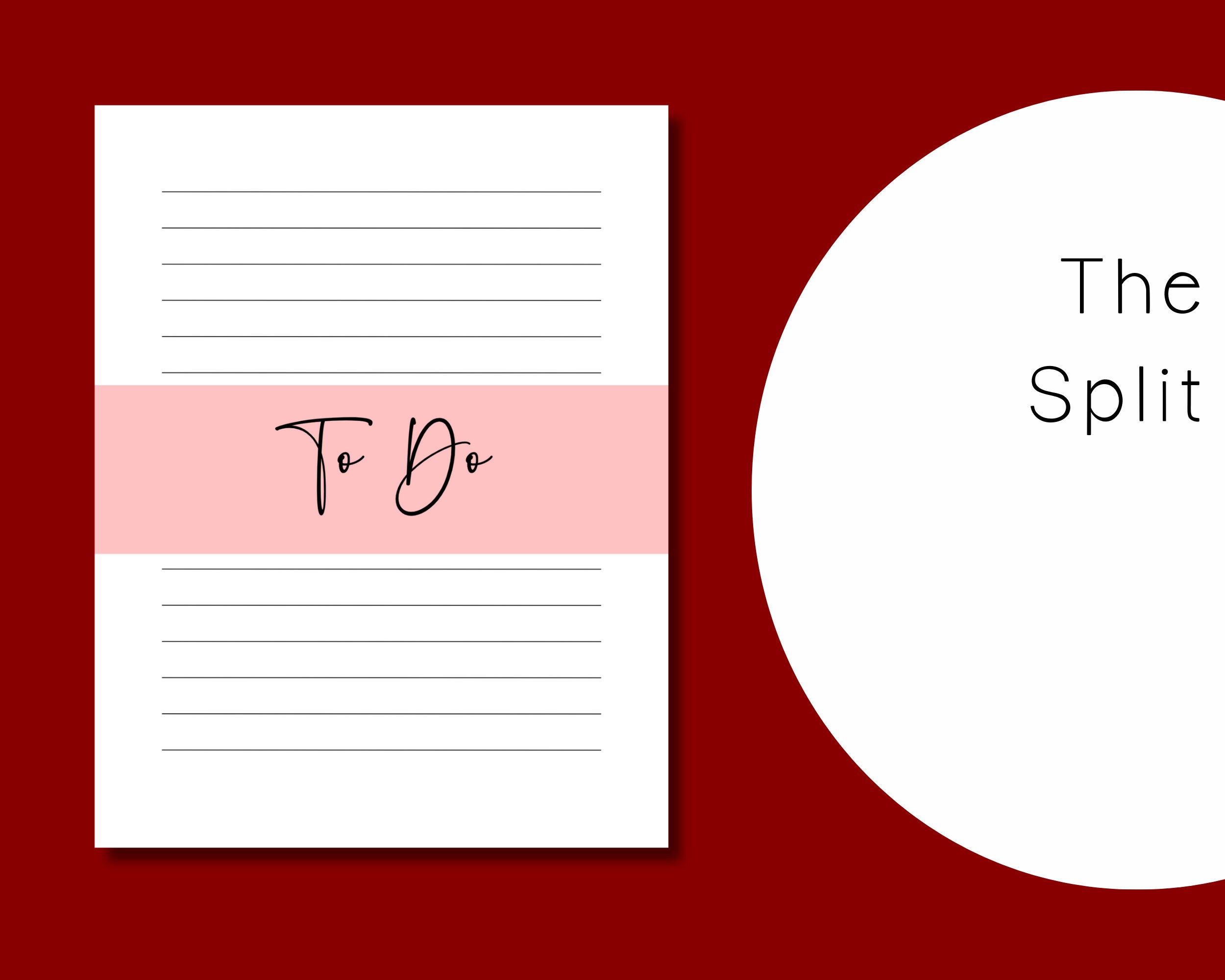 Red to Do List, to Do List, Printable to Do List, Organization ...