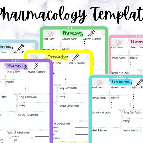 Template Pharmacology - Etsy