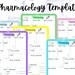 Printable Pharmacology Template| Pharmacology Map| Cheat Sheet|nursing ...