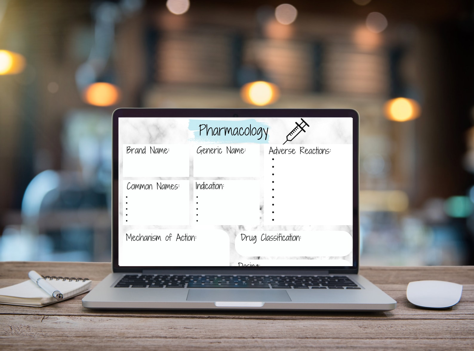 Printable Pharmacology Template| Pharmacology Map| Cheat Sheet|nursing ...