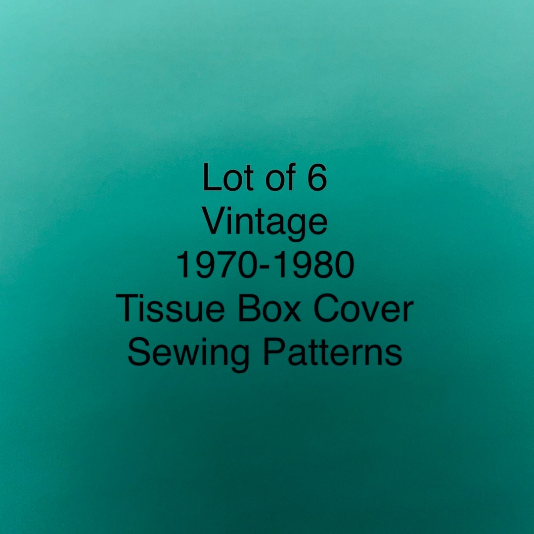 Tissue Box Cover Sewing Patterns. (lot of 6 Uncut Sewing Patterns ...