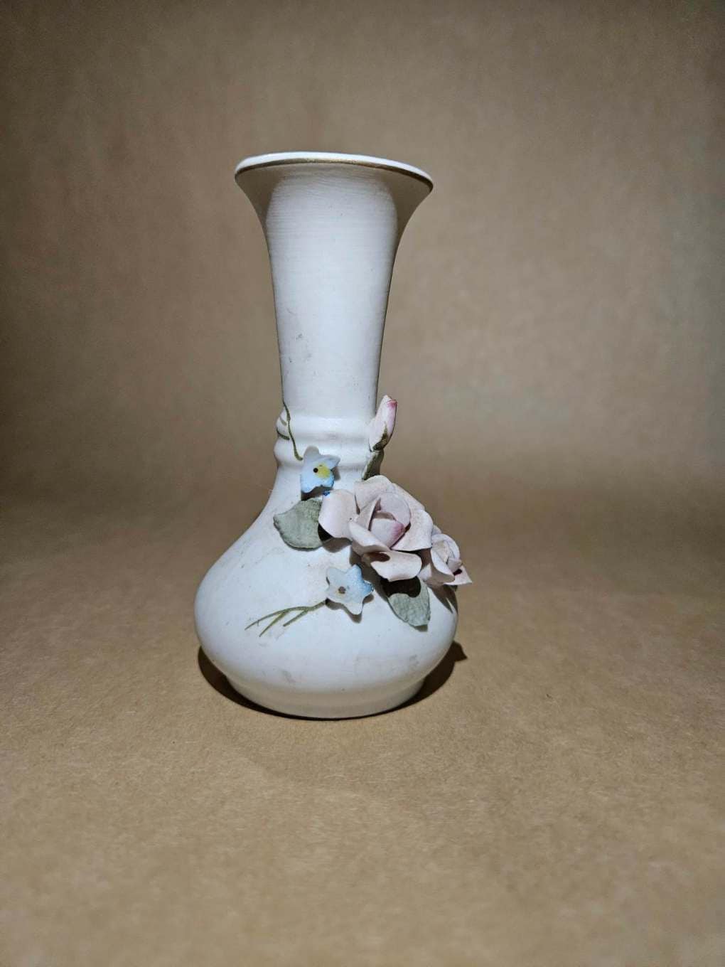 Vintage 1950s Lefton China Porcelain Miniature Vase With Rose Accents ...