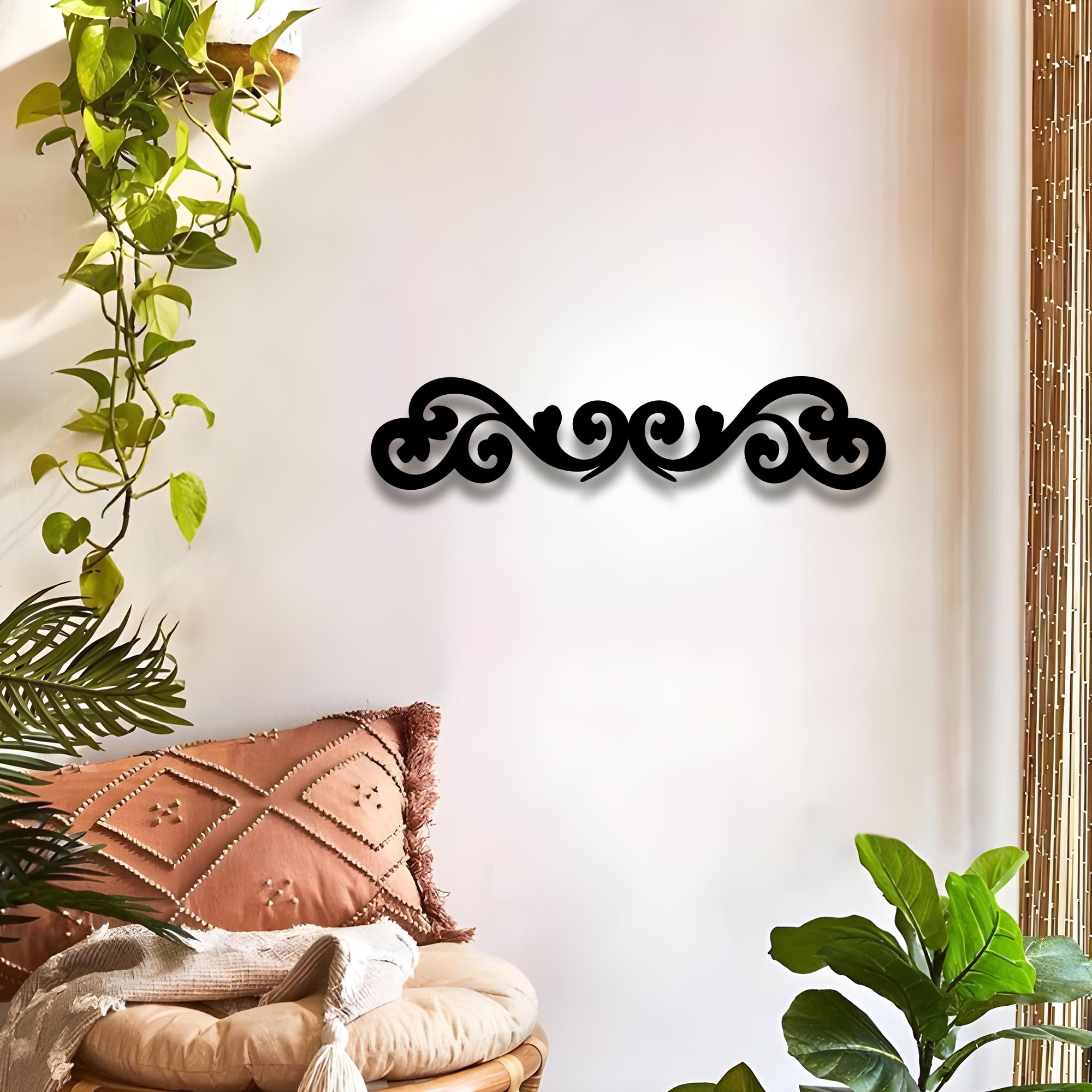 Rustic Metal Scroll Wall Decor: Farmhouse Above Door Art - Etsy