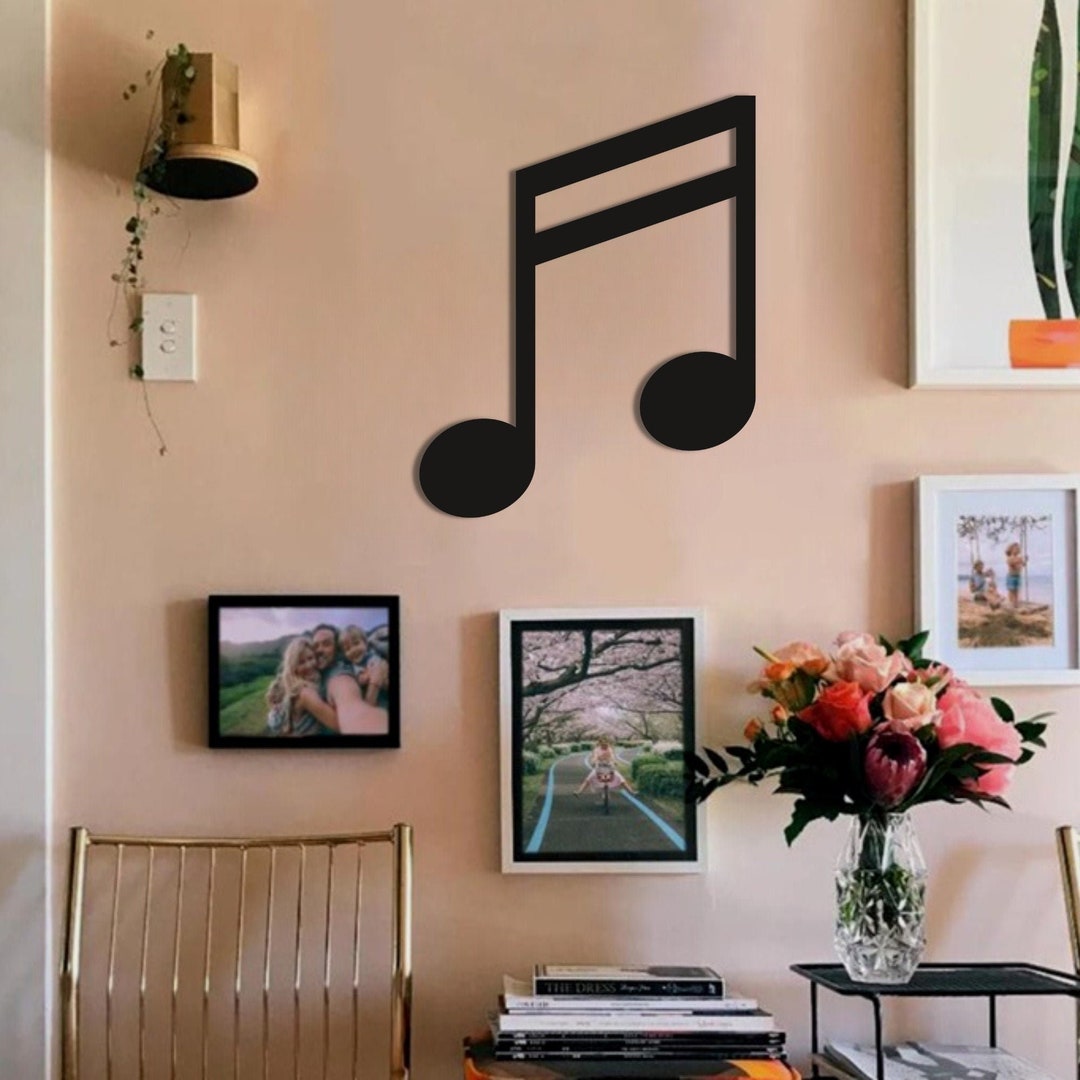 Music Notes Wall Art, Metal Wall Decor, Music Notes Wall Art, Music ...