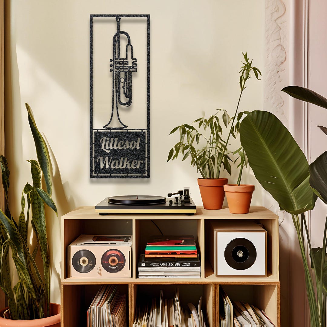 Custom Trumpet Music Metal Wall Art Custom Trumpet Metal Wall Art ...