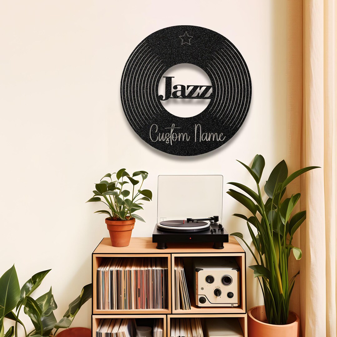 Personalized Record Plaque Metal Wall Hanging, Custom Decorative Metal ...