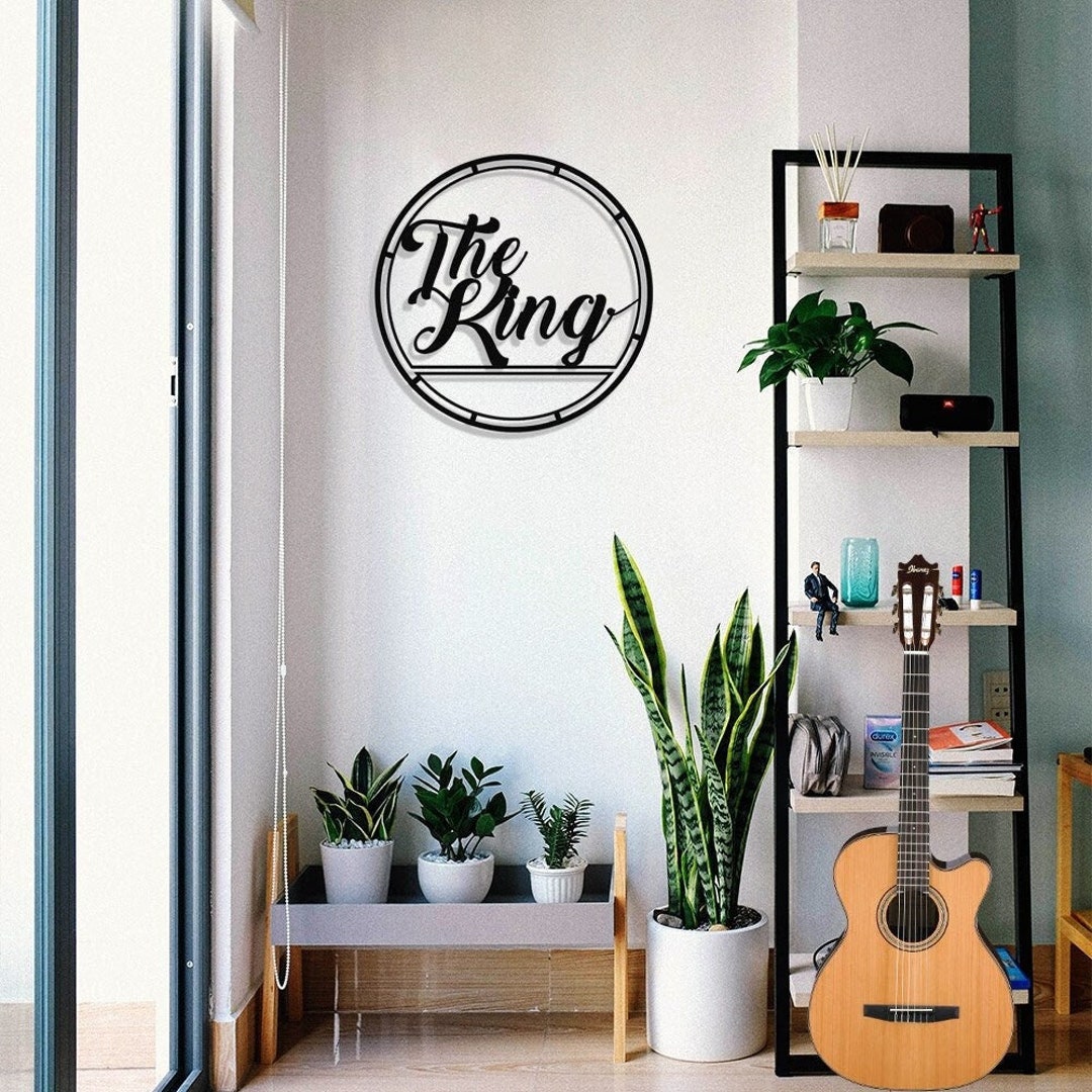 Exquisite Lettering Design for an Ethereal Metal Wall Decor, Metal Wall ...