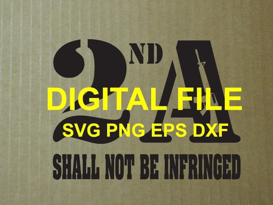 2nd Amendment Ar Design Digital Download Svg Eps Dxf Png - Etsy