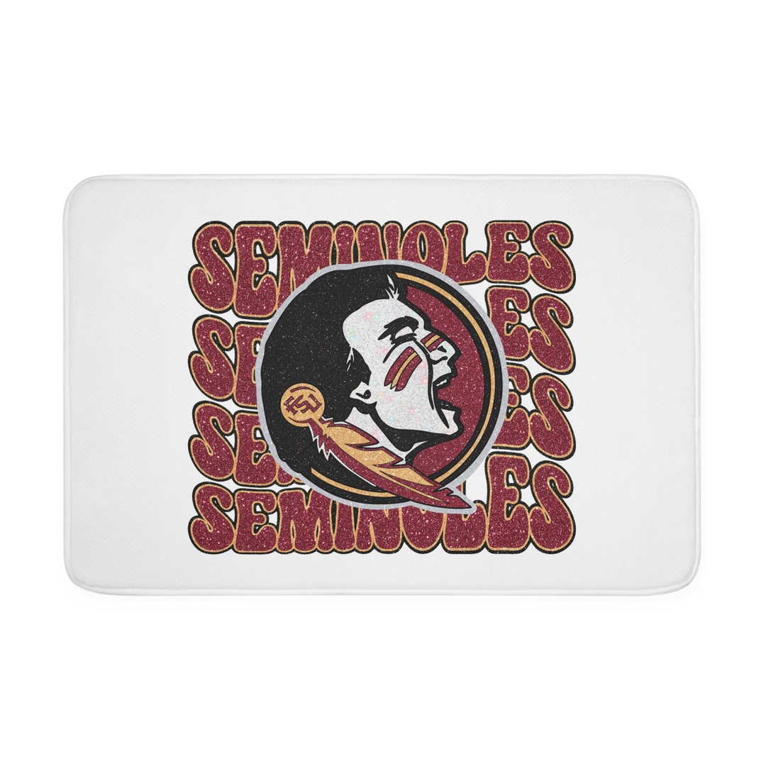 FSU, Seminole Themed Memory Foam Bath Mat - Etsy