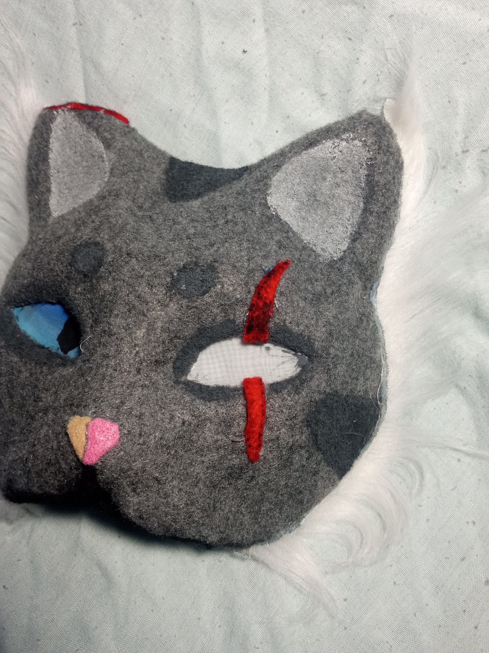 Gray Cat Mask - Etsy