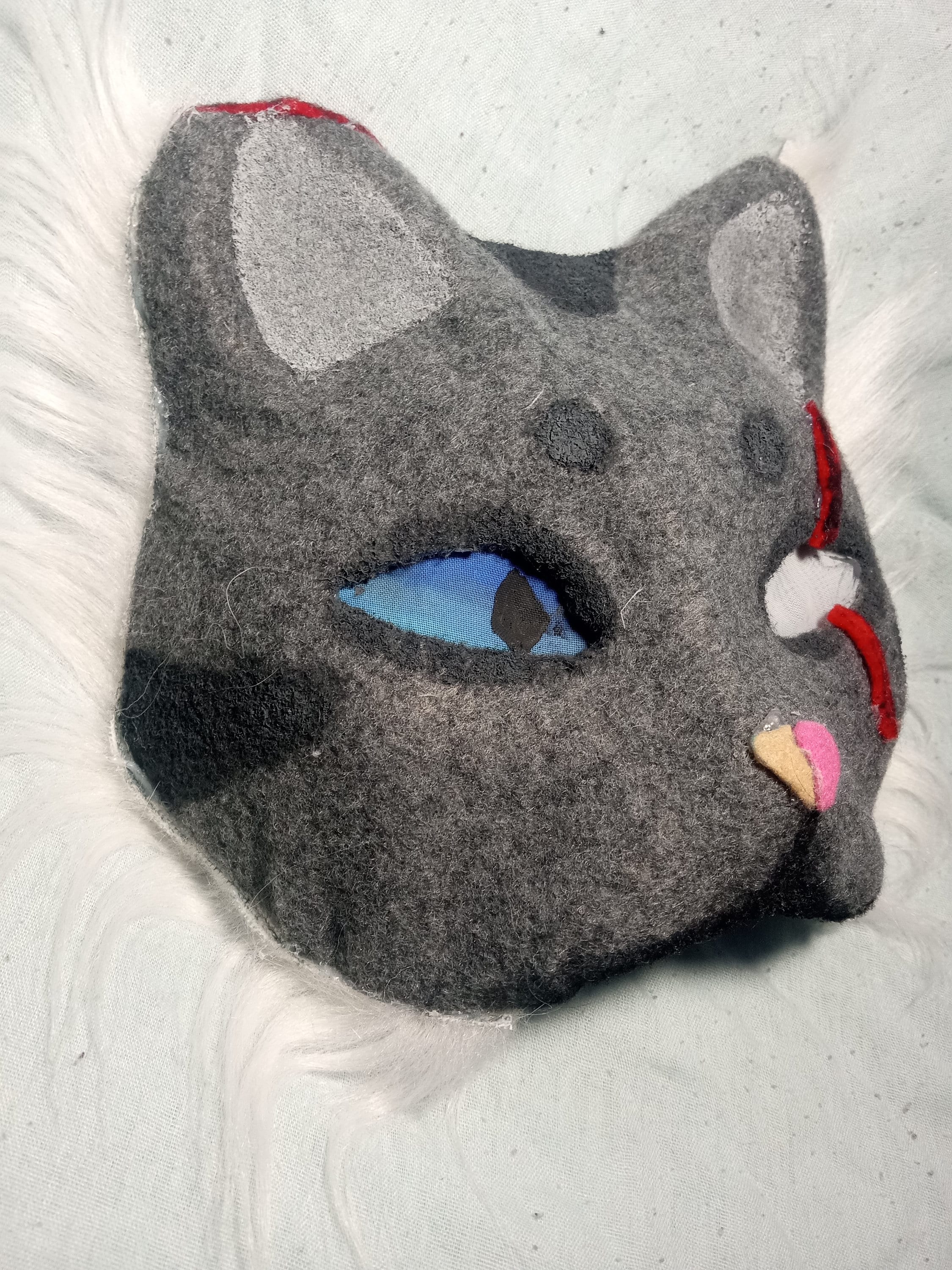 Gray Cat Mask - Etsy