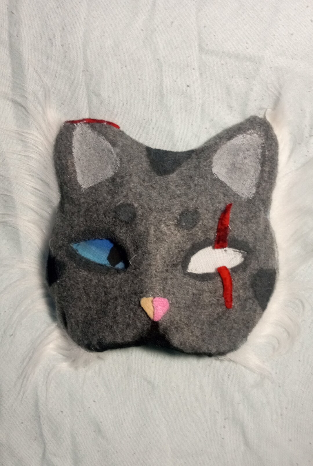 Gray Cat Mask - Etsy
