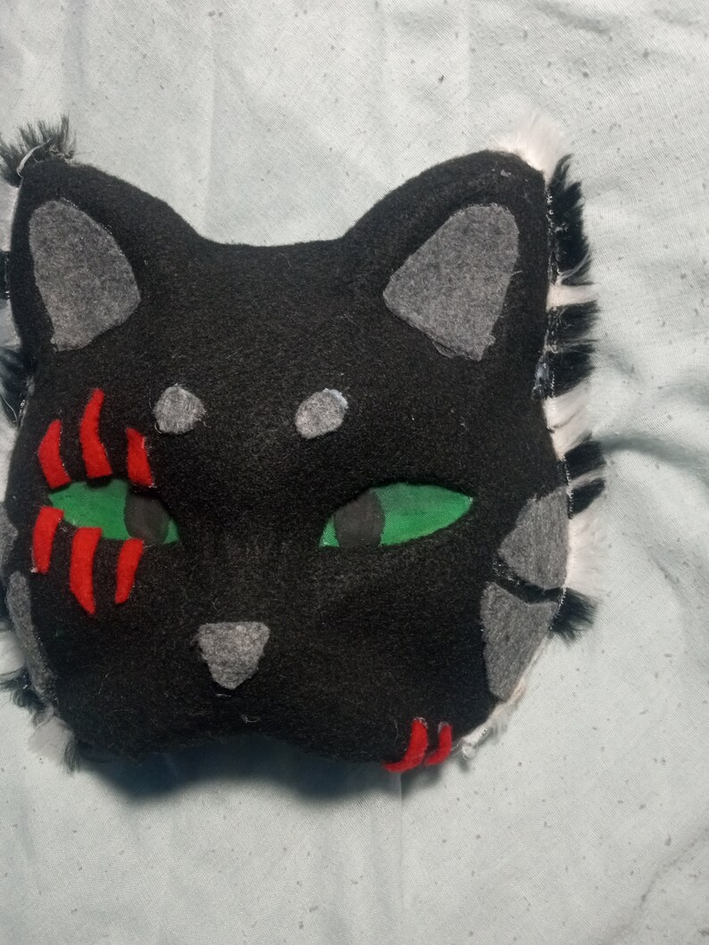 Black Cat Mask - Etsy