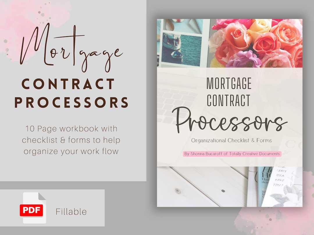 Real Estate Mortgage Forms and Checklist for Mortgage Processors ...