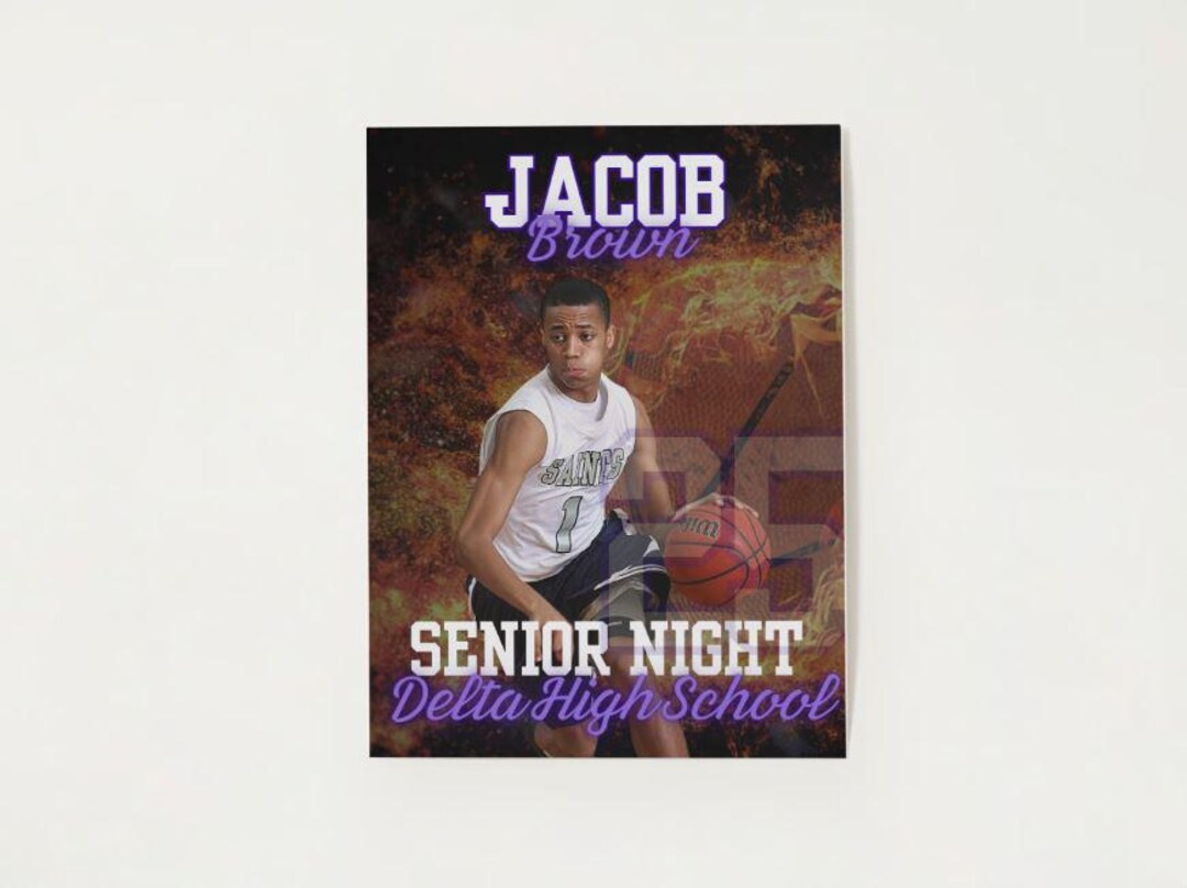 Basketball Spotlight Poster, Basketball Senior Night, Youth League ...