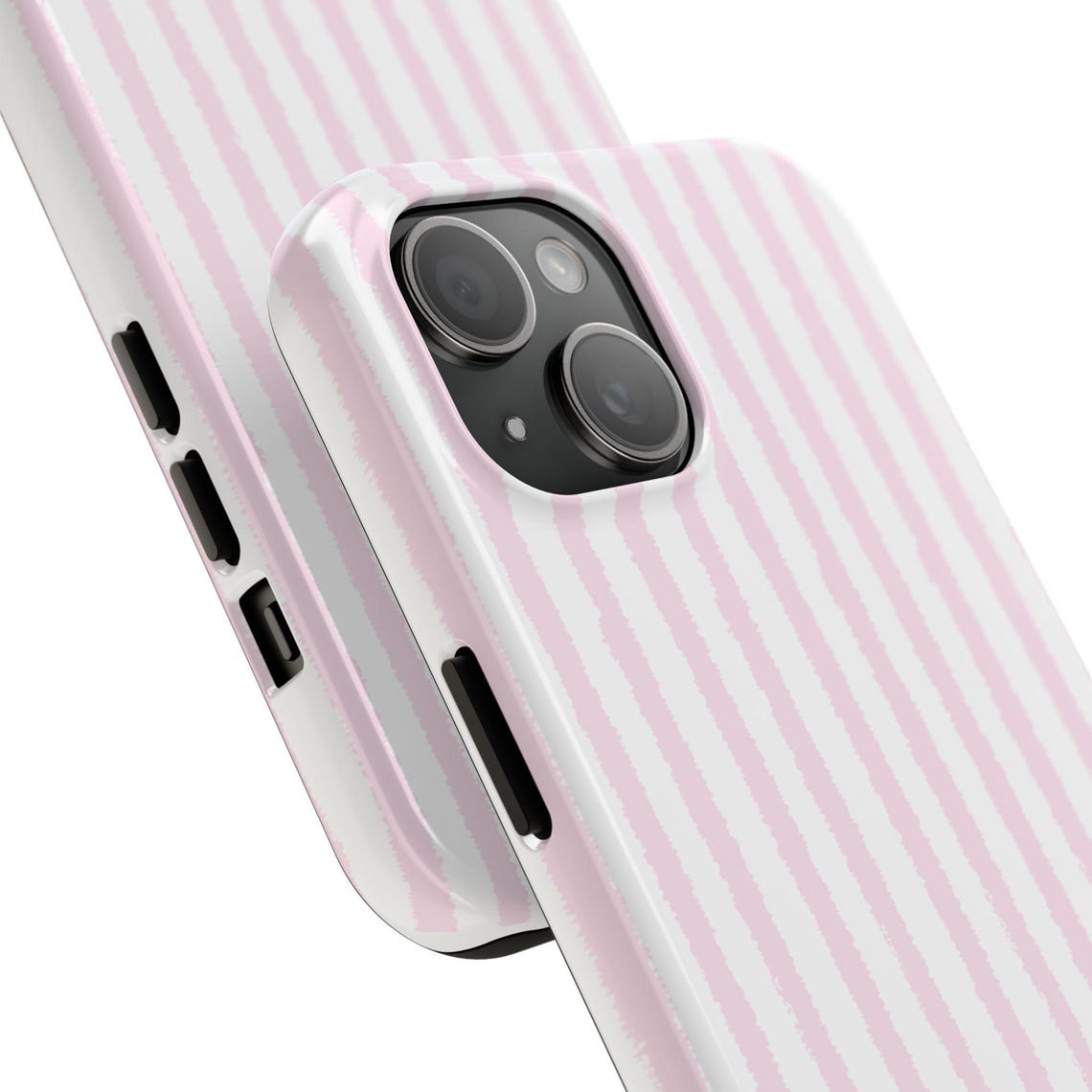 Pink Watercolor Stripe iPhone Case | Slim Protective Cover - Etsy