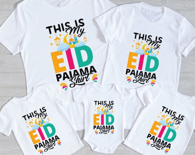 Ramadan Matching Family Shirts, Eid Mubarak Shirt, Gift for Kids, Pray ...