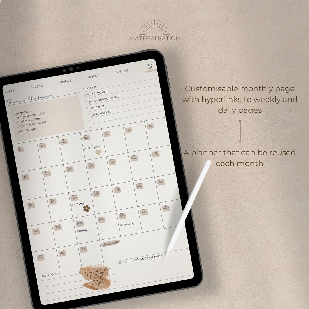 Digital Journal Undated Weeklyplanner Ultimate Digital Journalism ...