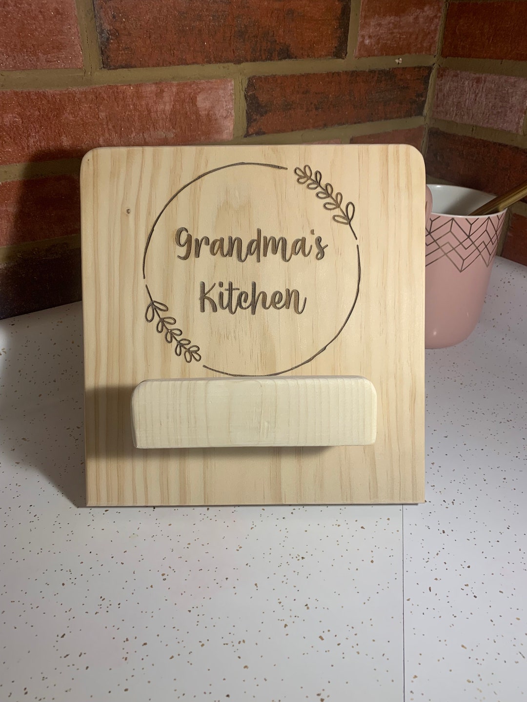 Engraved Cookbook/tablet Stand - Etsy