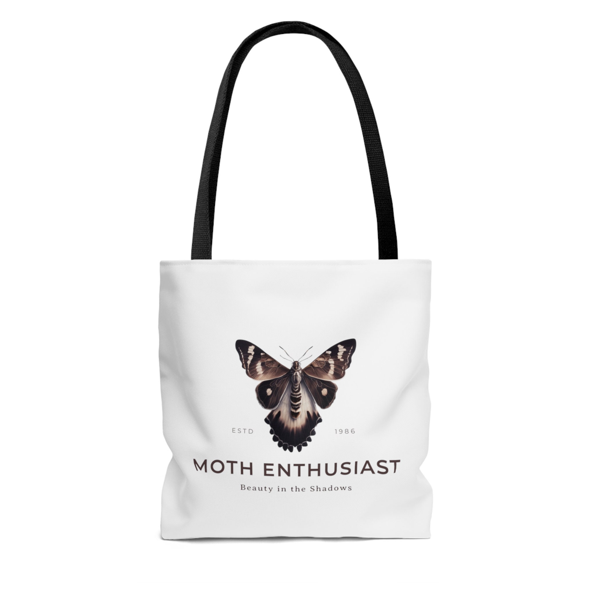 Moth Enthusiast Tote Bag White Beauty in the Shadows Moth Lover Gift ...