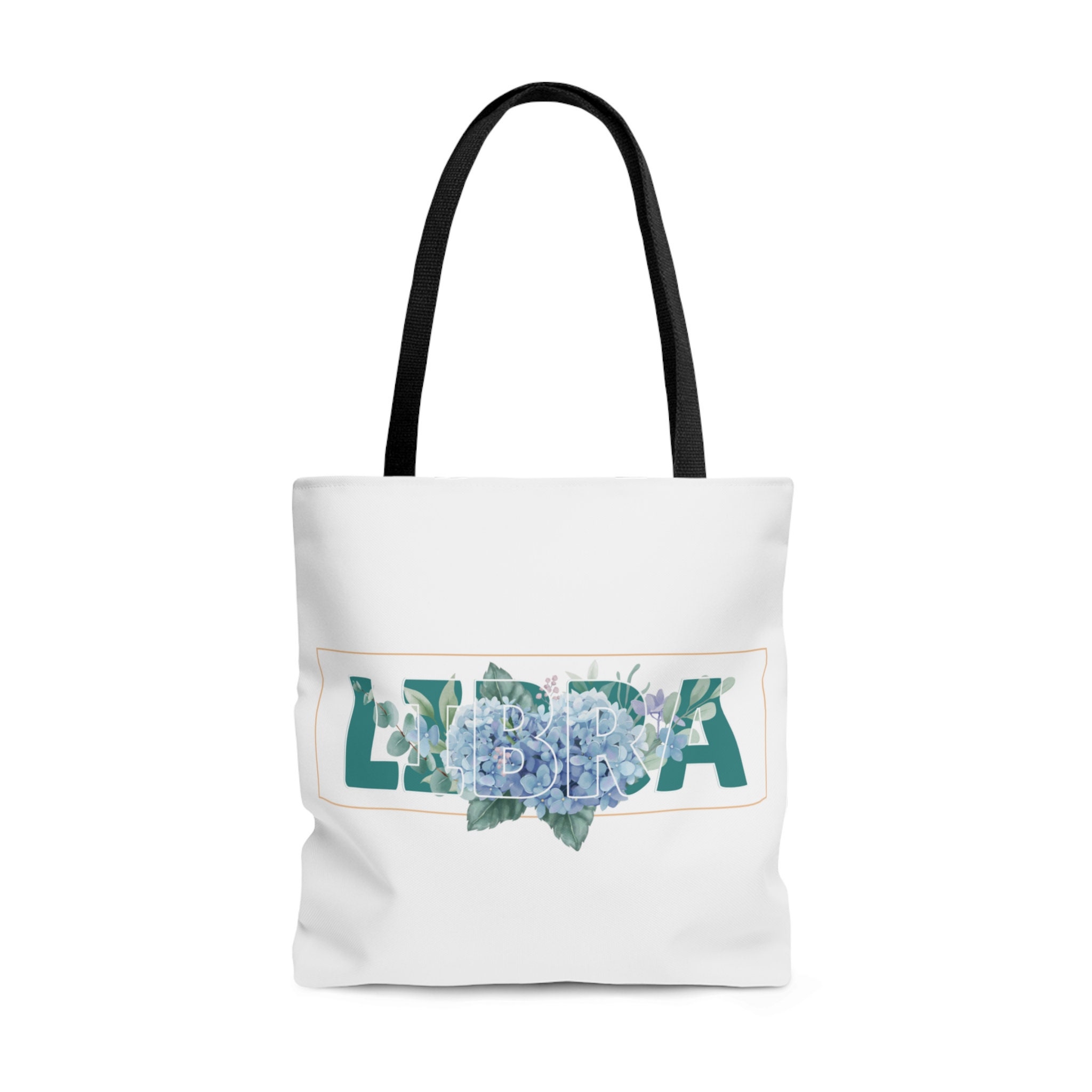 Libra Birth Flower White Tote Bag AOP Small Medium Large Libra Gift ...