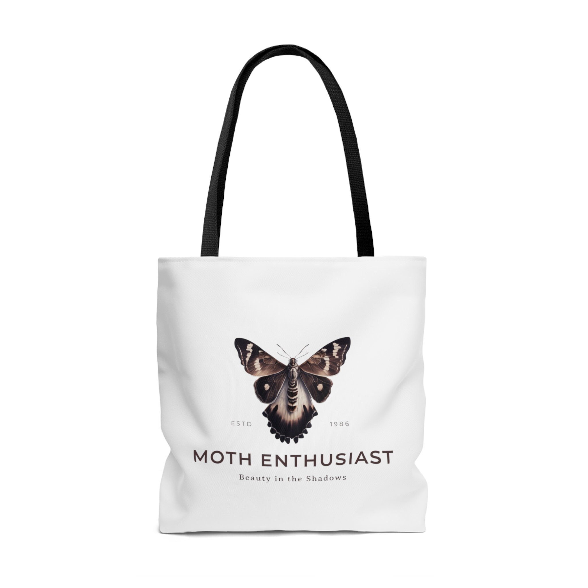 Moth Enthusiast Tote Bag White Beauty in the Shadows Moth Lover Gift ...