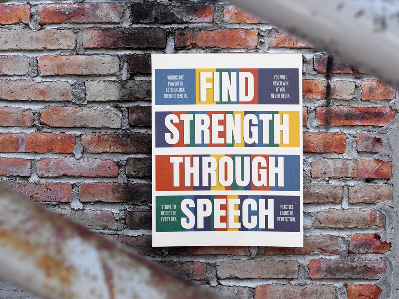 Speech Therapy Wall Art, Speech Therapy Poster, SLP Office Decor ...