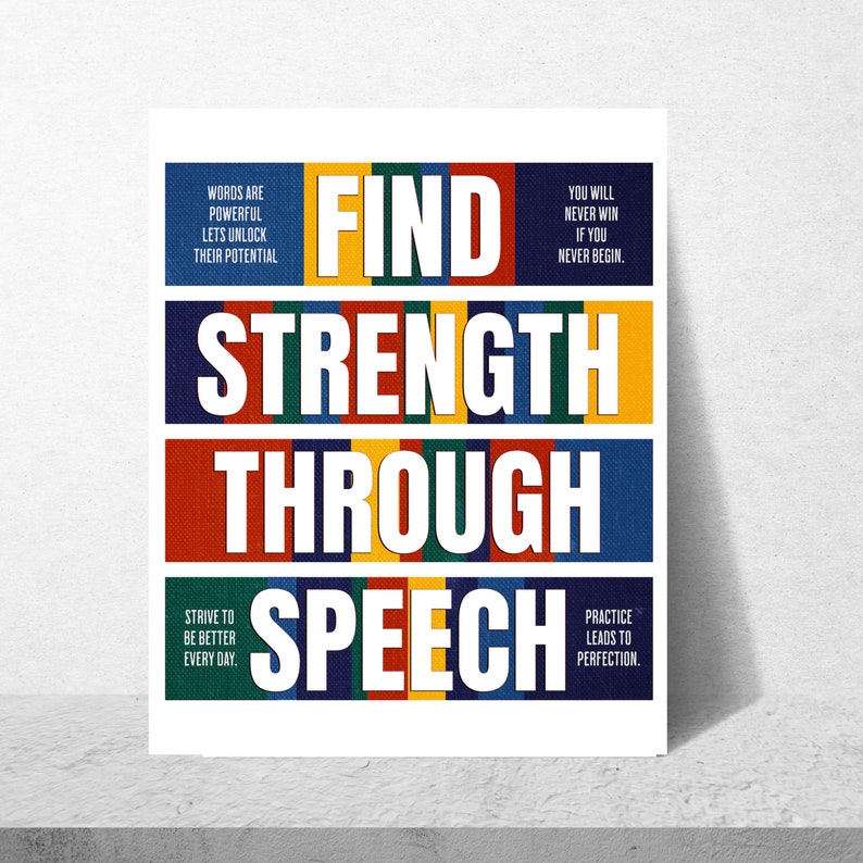 Speech Therapy Wall Art, Speech Therapy Poster, SLP Office Decor ...