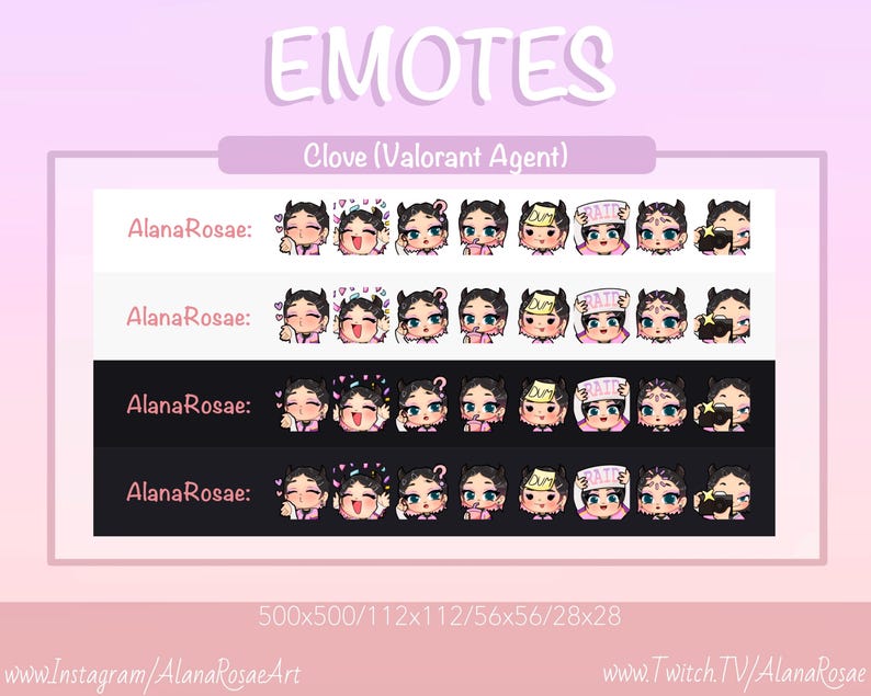Cute Valorant Clove Emotes | Ultimate Pack + Bonus Emote (wheeze ...
