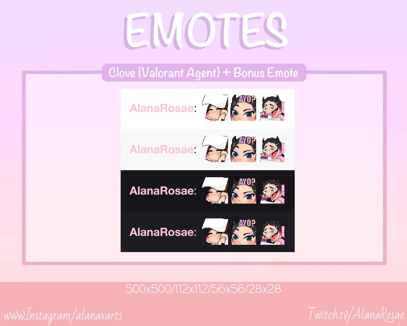 Cute Valorant Clove Emotes | Ultimate Pack + Bonus Emote (wheeze ...