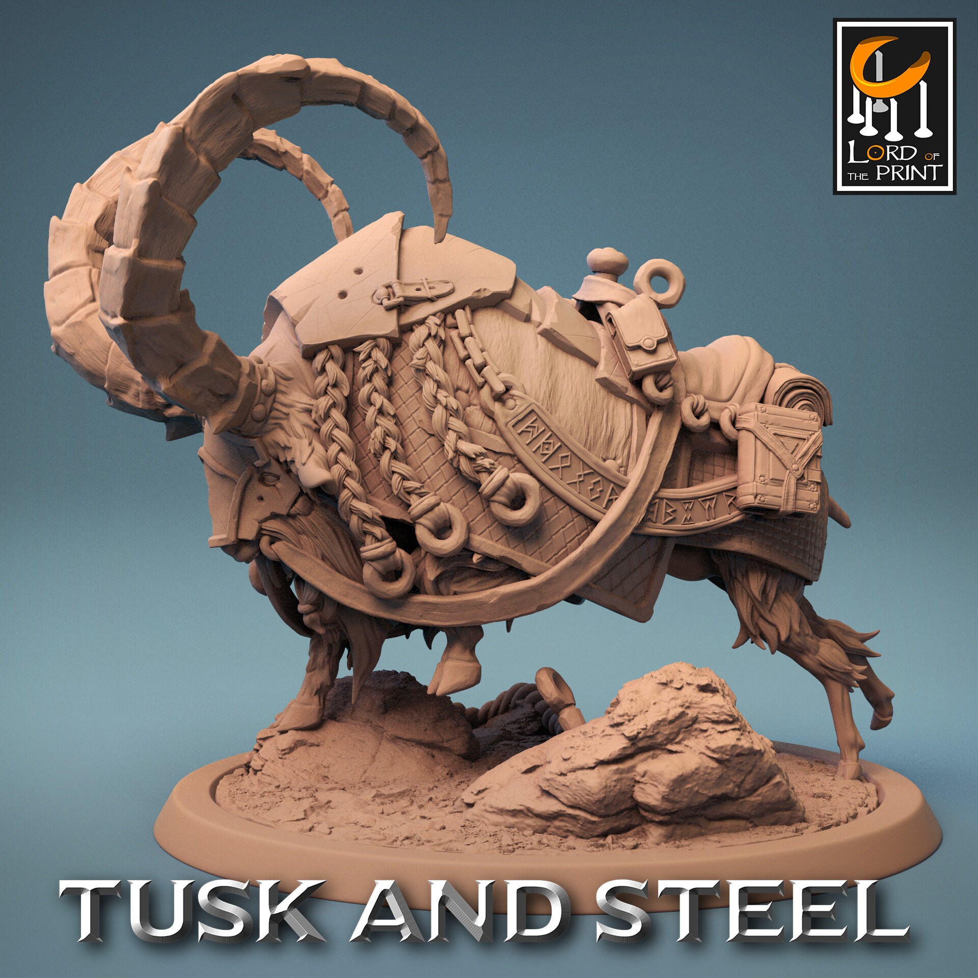 Goat Cavalry run 3D Miniature for Tabletop Gaming Lord of the Print - Etsy