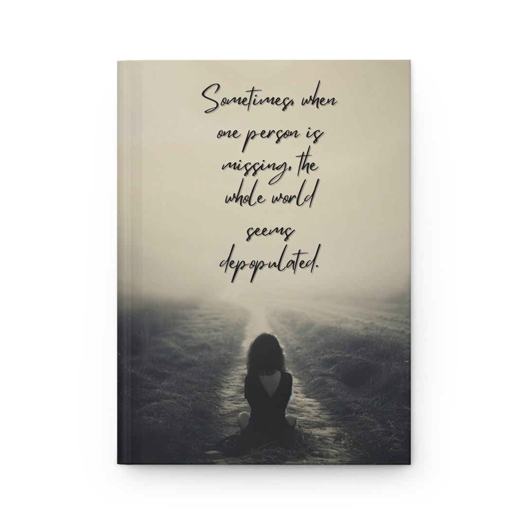 Sometimes When One Person is Missing" Journal - Love & Loss Hardcover ...