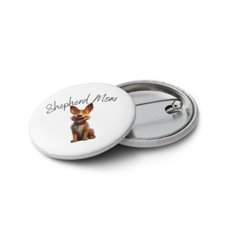 Shepherd Mom Pins - Cute German Shepherd Design - Perfect Accessory for ...