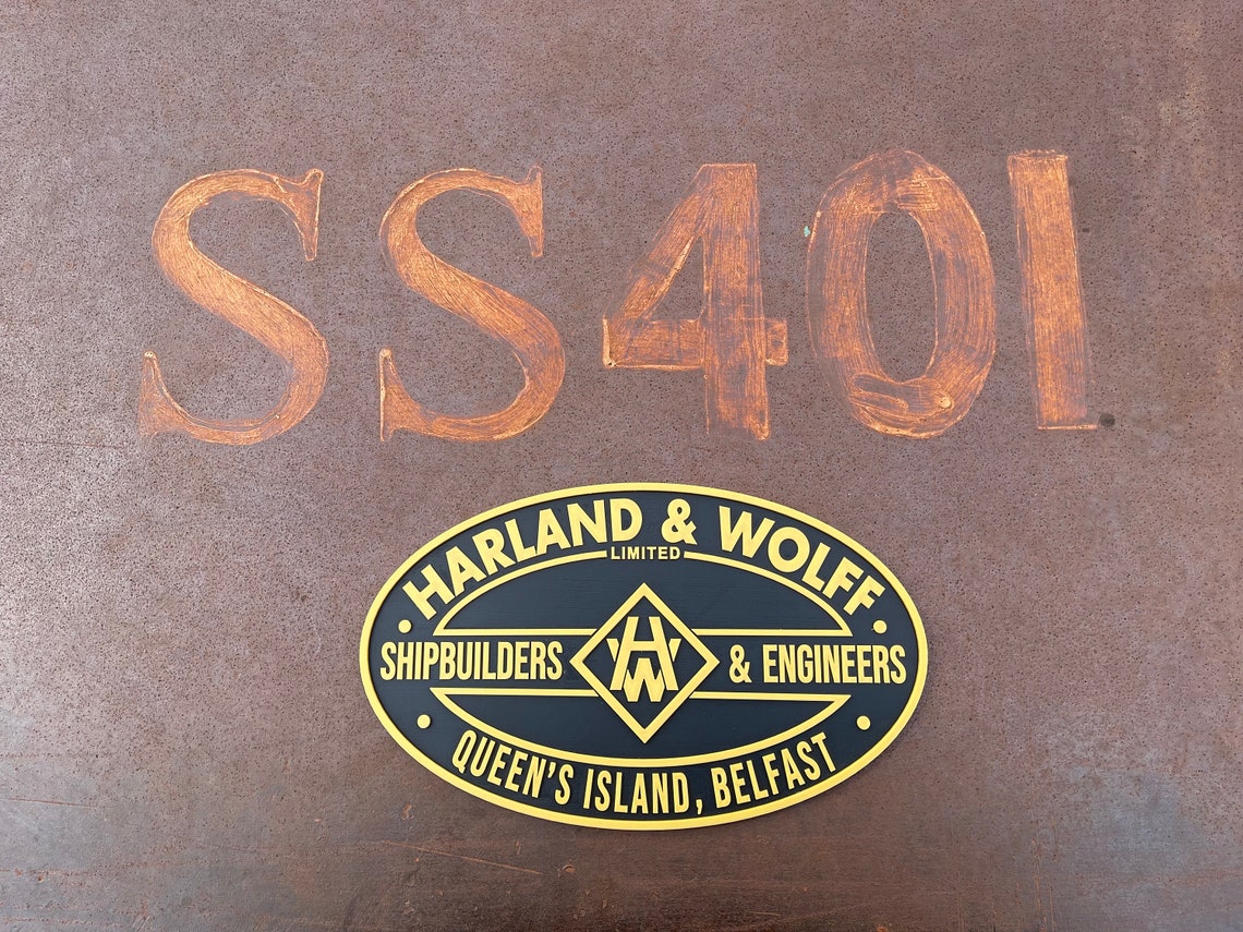 Harland & Wolff Shipbuilders Plaque. Titanic Shipyard Belfast. - Etsy