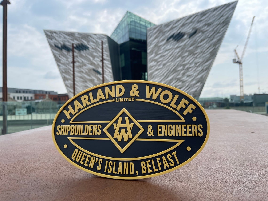 Harland & Wolff Shipbuilders Plaque. Titanic Shipyard Belfast. - Etsy