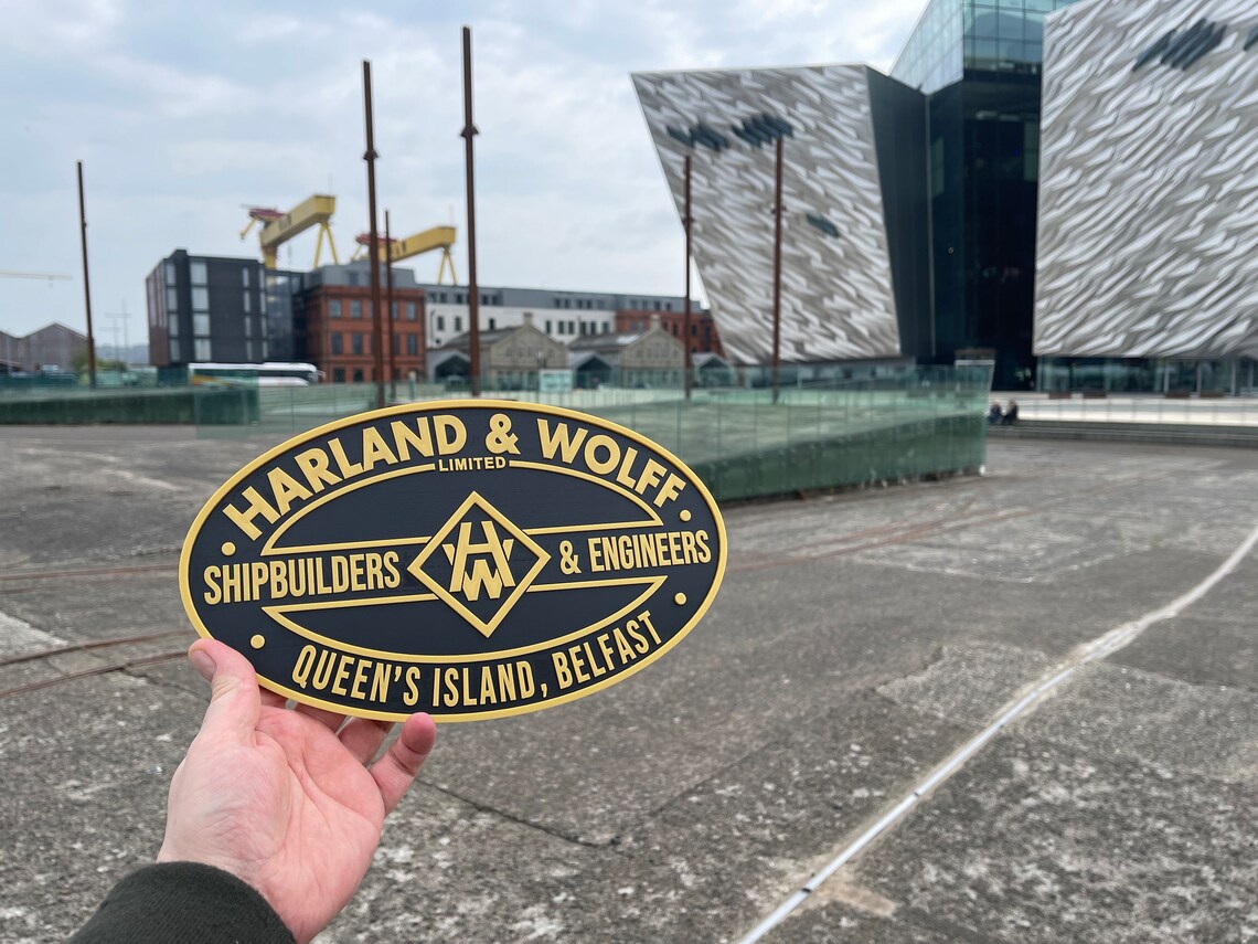 Harland & Wolff Shipbuilders Plaque. Titanic Shipyard Belfast. - Etsy