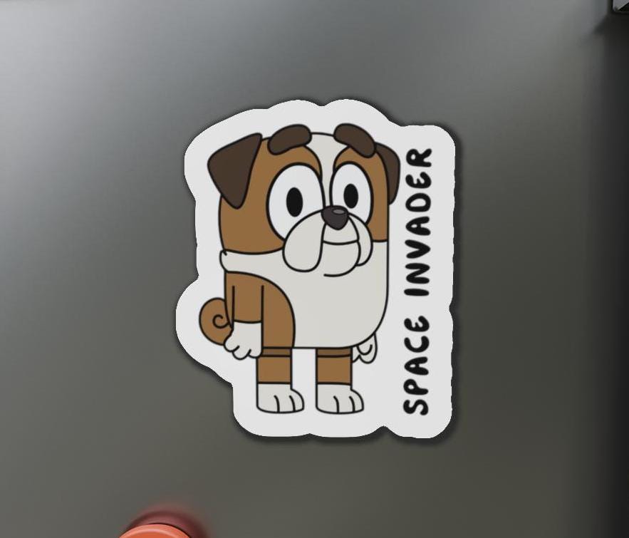 Bluey Winton Magnet, Bluey, Bluey Manet, Winton, Bluey Winton, Die-cut ...