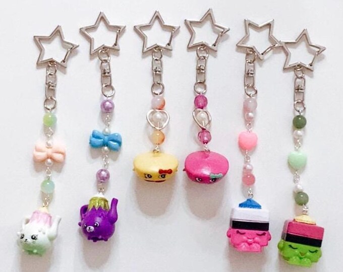 Shopkins Keychain/phone Charms || Cute Girly Fun Aesthetic || - Etsy
