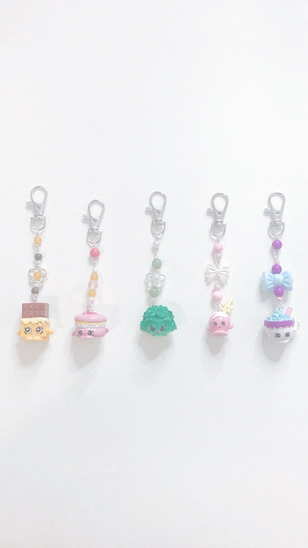 Shopkins Keychain/phone Charms || Cute Girly Fun Aesthetic || - Etsy