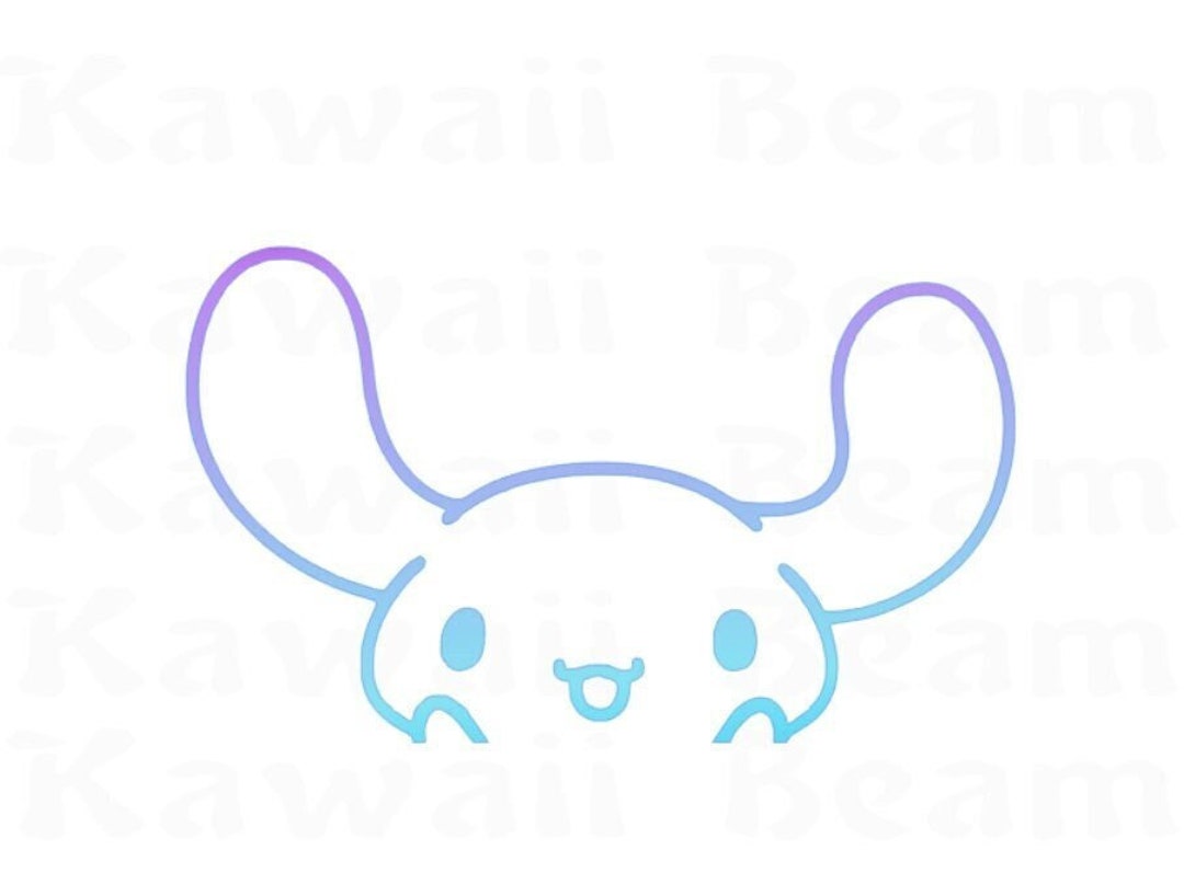 Cinnamoroll Window Peeking Decal Sanrio Cinnamoroll Sticker Car Decal Cinnamoroll Sanrio Sticker ...