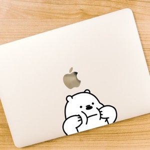 Silly Face Ice Bear Peeker Decal | We Bare Bears | Car Decal | Ice Bear ...