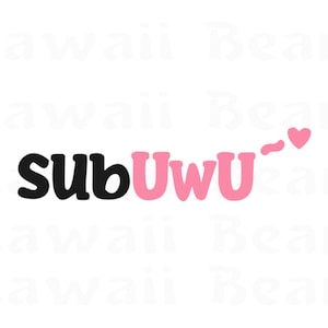 Subuwu With a Heart Car Decal | Car Window Decal | Car Decal | JDM ...