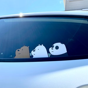 Silly Face Ice Bear Peeker Decal | We Bare Bears | Car Decal | Ice Bear ...