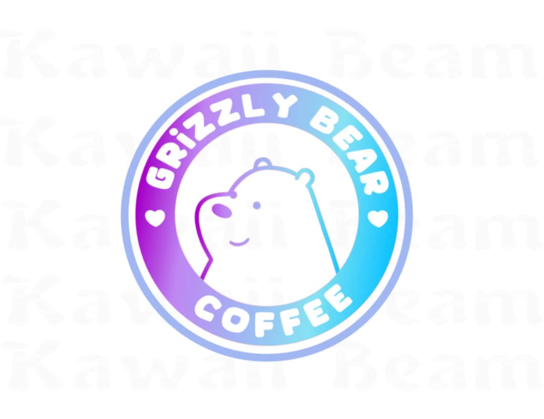 Grizzly Bear Coffee Decal | We Bare Bears | Grizzly Bear | Tumbler ...
