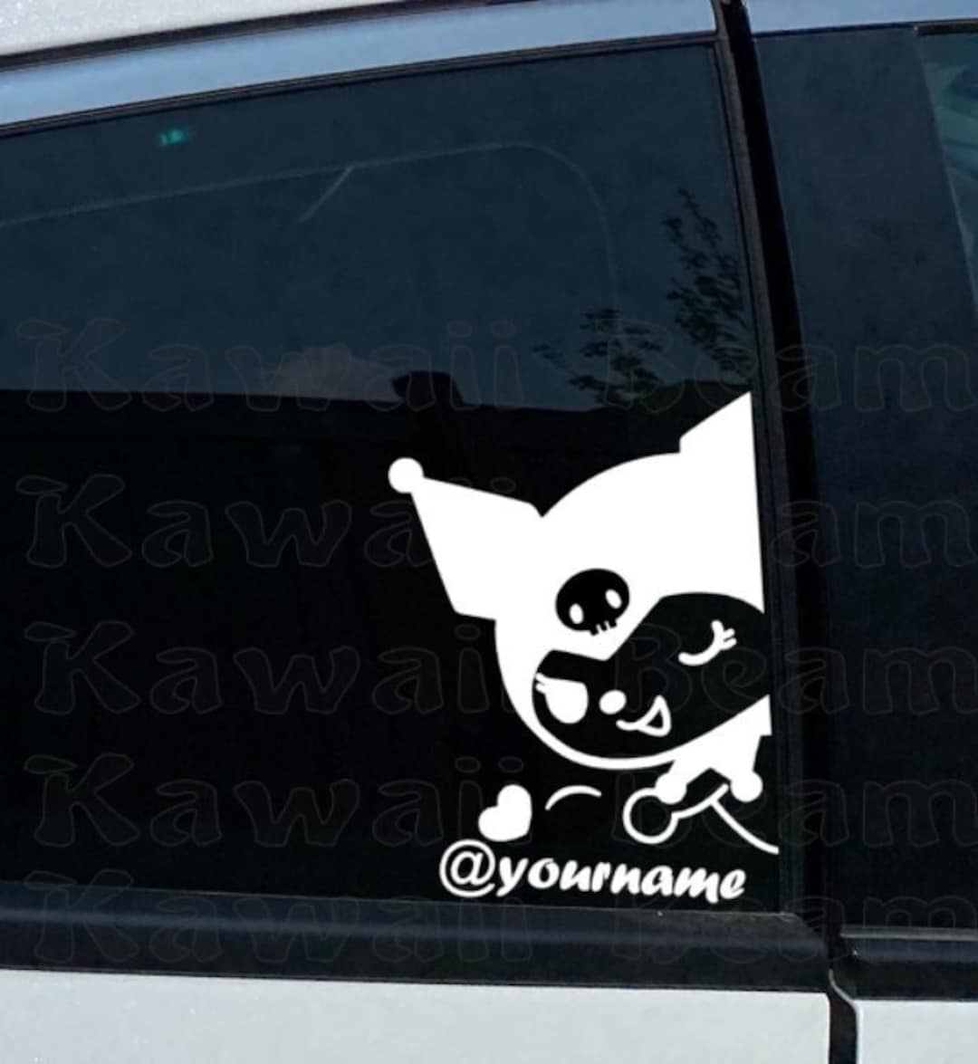 Kuro Custom Peeker Decal With Personalized Social Media Handle ...