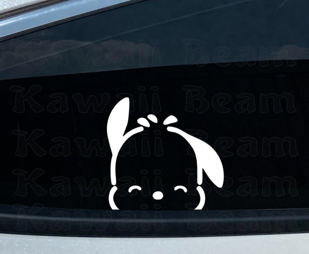 Pocha Dog Peeker Decal | Pocha Pocha Sticker | Car Decal | Pocha Dog ...